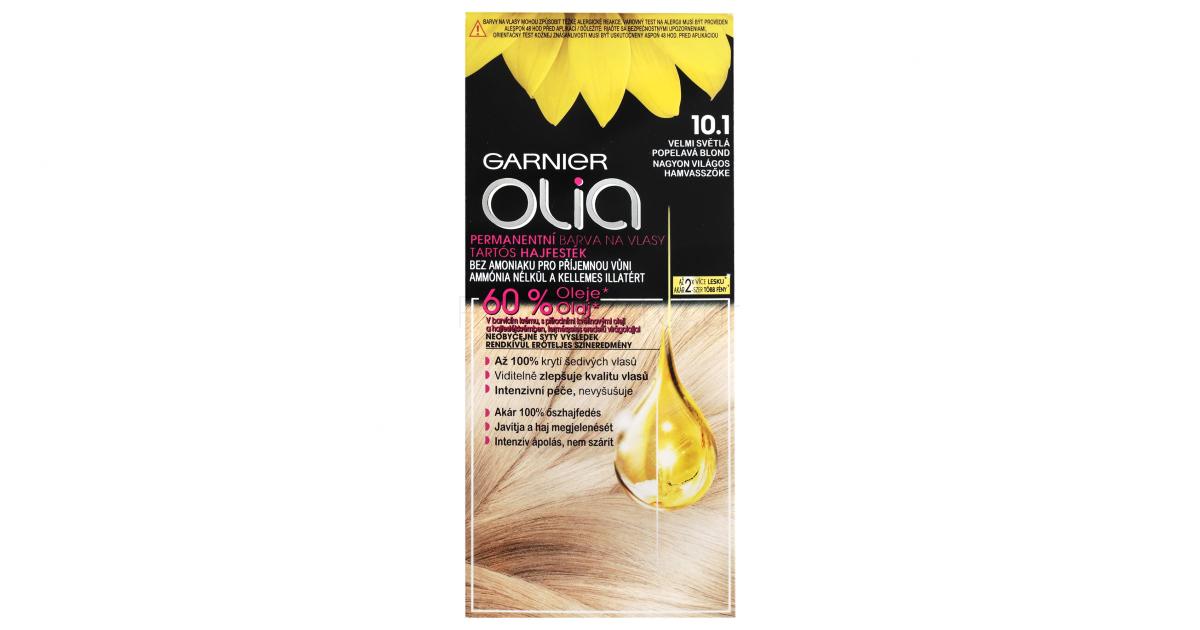 Garnier Olia Permanent Hair Color Βαφή μαλλιών για γυναίκες 50 gr Απόχρωση 10,1 Ashy Very Light ...