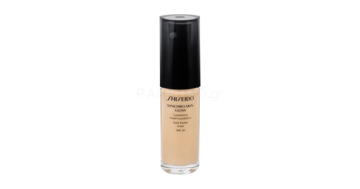 Shiseido Synchro Skin Glow Spf20 Make Up για γυναίκες 30 Ml Απόχρωση Golden 2 κατεστραμμένη