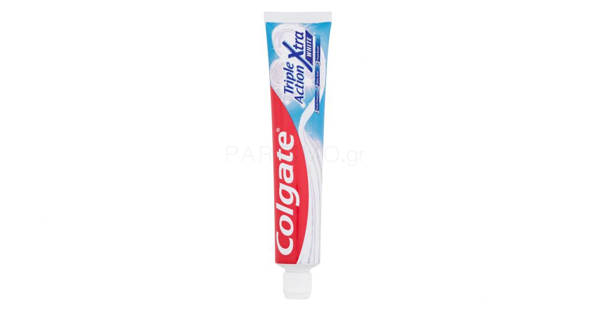 Colgate Triple Action Xtra White Οδοντόκρεμες 75 ml κατεστραμμένη ...