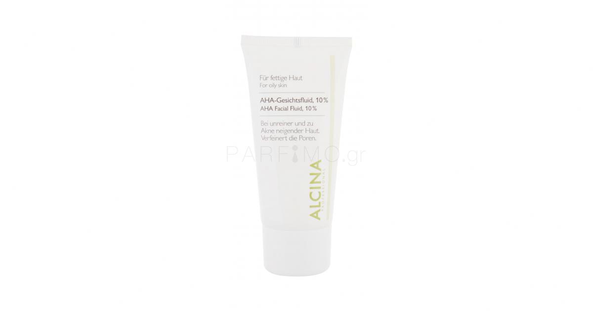 ALCINA For Oily Skin AHA Facial Fluid, 10% Κρέμα προσώπου νύχτας για ...