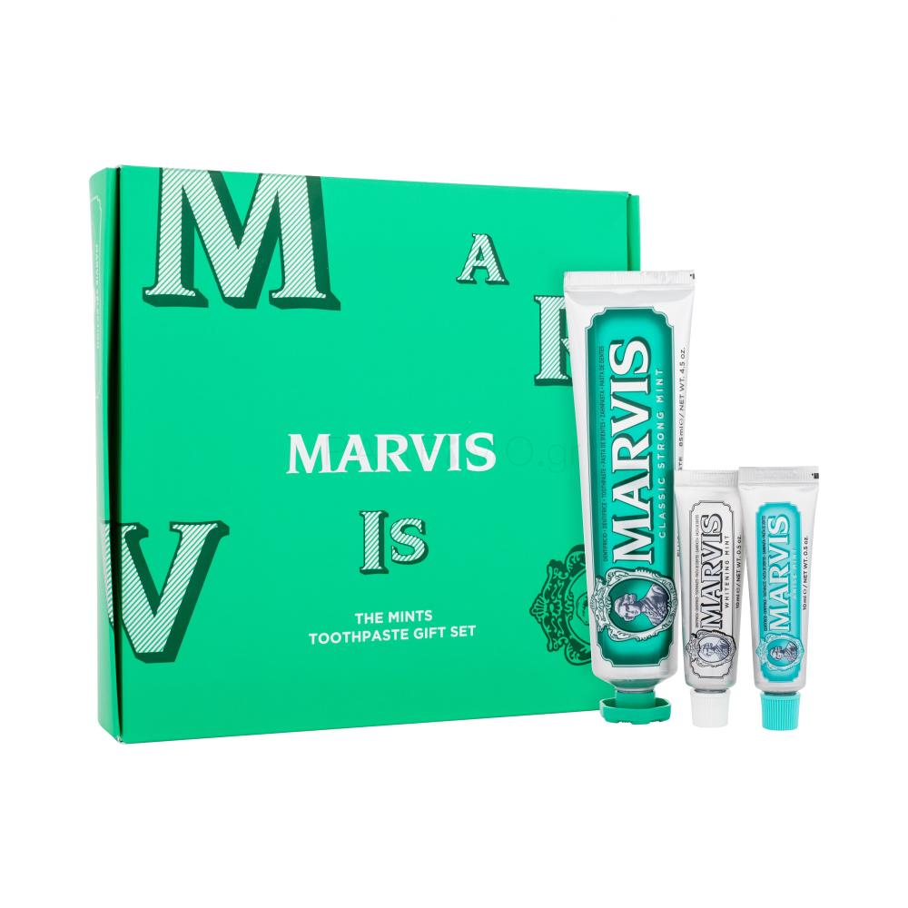 Marvis The Mints Toothpaste Σετ δώρου Οδοντόκρεμα Classic Strong Mint ...