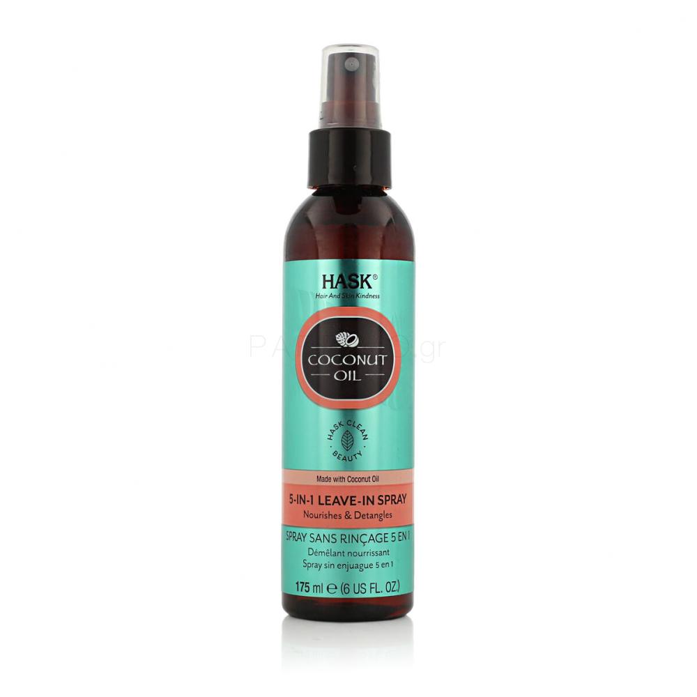 HASK Coconut Oil 5-In-1 Leave-In Spray Περιποίηση μαλλιών χωρίς ...