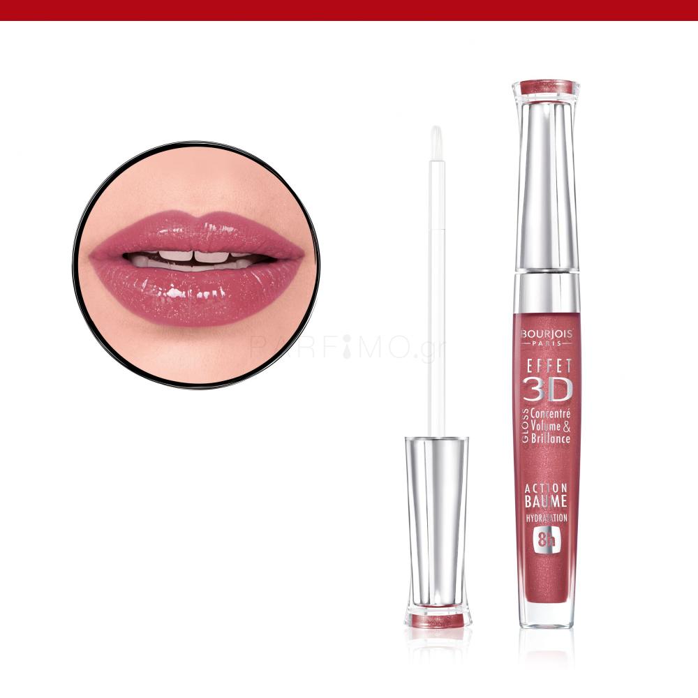 BOURJOIS Paris 3D Effet Lip Gloss για γυναίκες 5,7 ml Απόχρωση 03 Brown ...