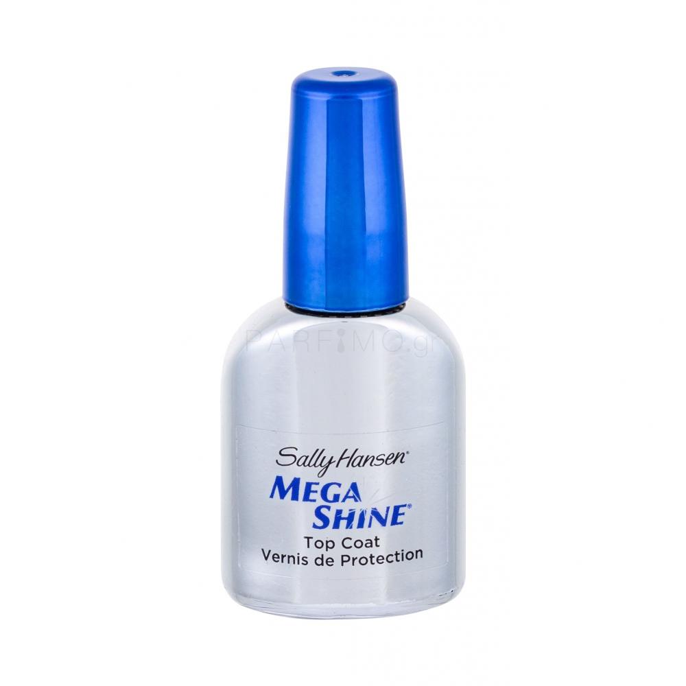 Sally Hansen Mega Shine Top Coat Φροντίδα νυχιών για γυναίκες 13,3 ml ...