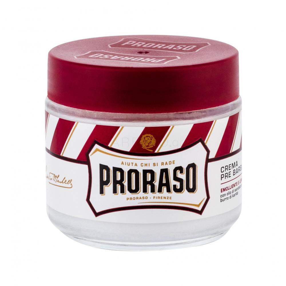 PRORASO Red Pre-Shave Cream Προϊόν για πριν το ξύρισμα για άνδρες 100 ...